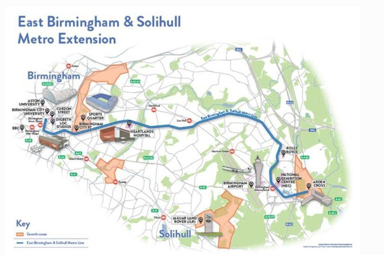 Leader wants metro tram extension to Solihull 'at pace' to secure ...