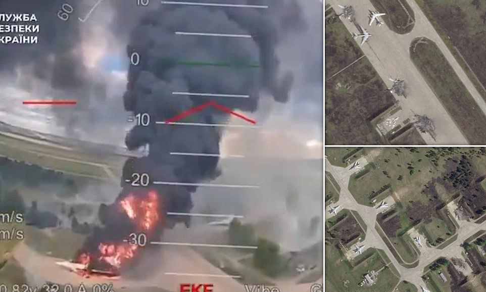 Extent of damage following Ukraine's attack on Russia
