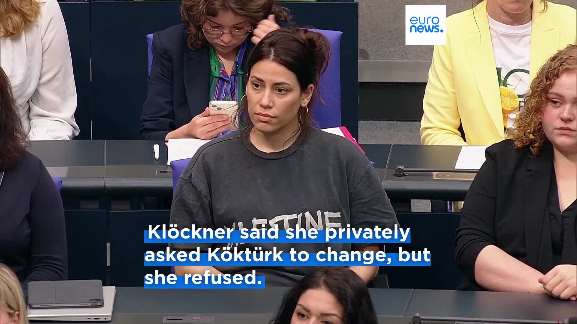 Left Party MP expelled from German parliament for wearing Palestine t-shirt