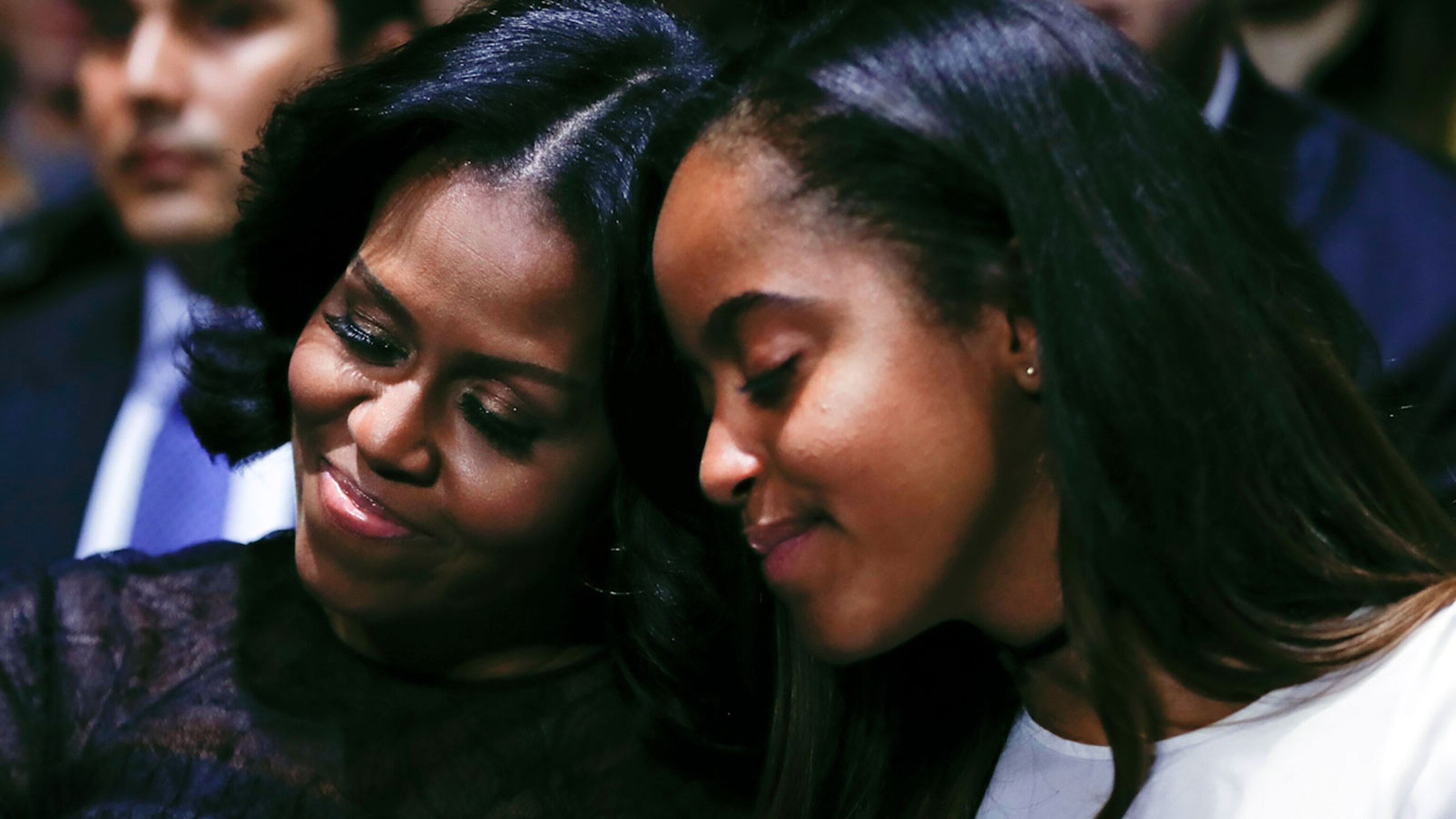 Michelle Obama makes first comments after daughter Malia drops last name
