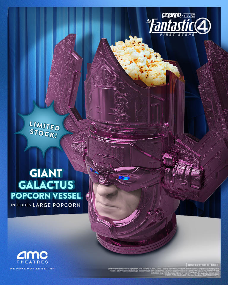 Fantastic Four unveils its epic Galactus-themed popcorn bucket, and it ...