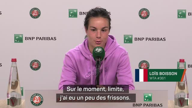 Roland-Garros - Boisson : "Ici ou ailleurs, c'est pareil, c'est un ...