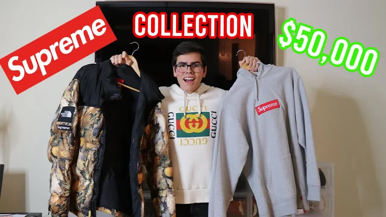 18 YEAR OLD SHOWS OFF $50,000 SUPREME COLLECTION