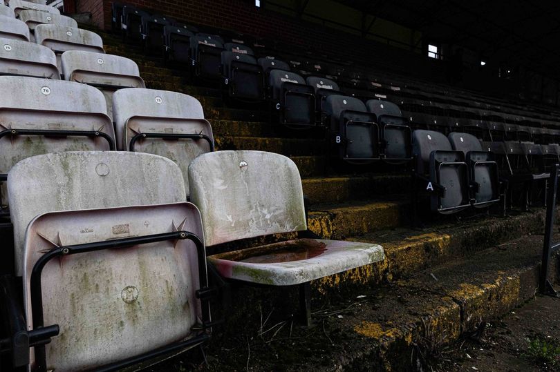 EFL stadium left abandoned still features sign showing how cheap ...