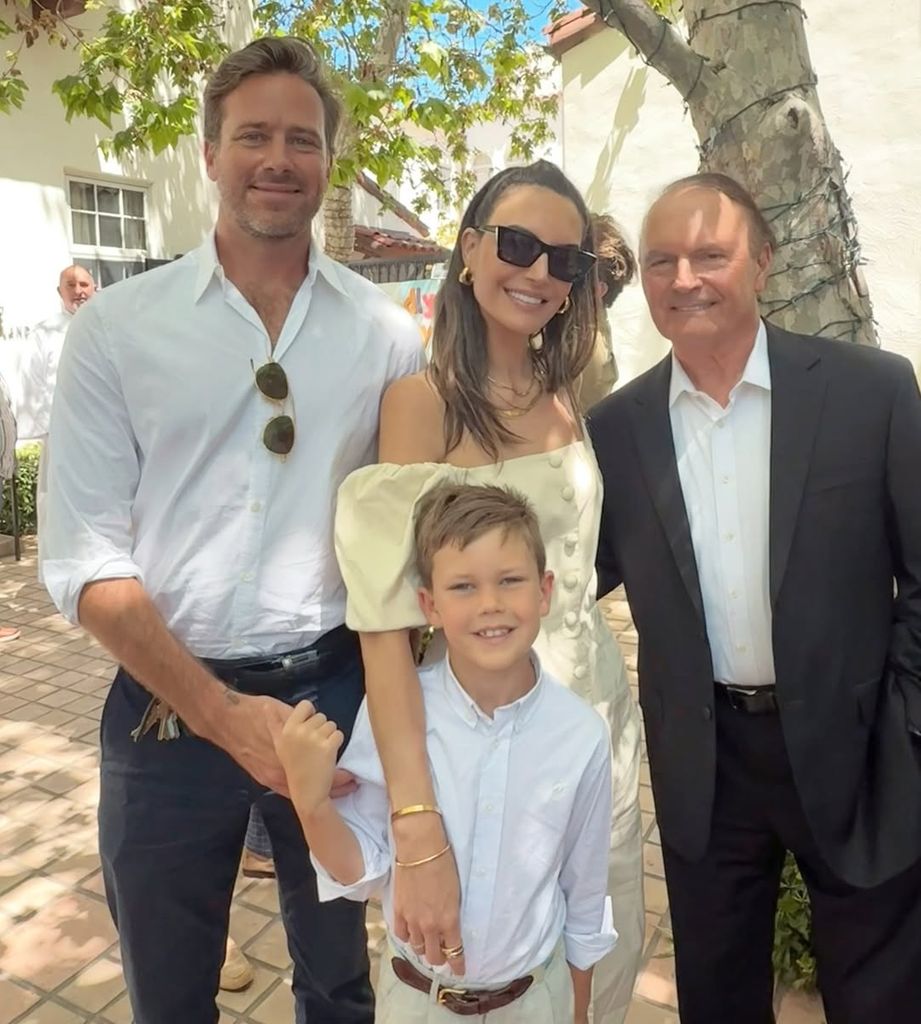 Armie Hammer reunites with ex-wife Elizabeth Chambers and two children ...