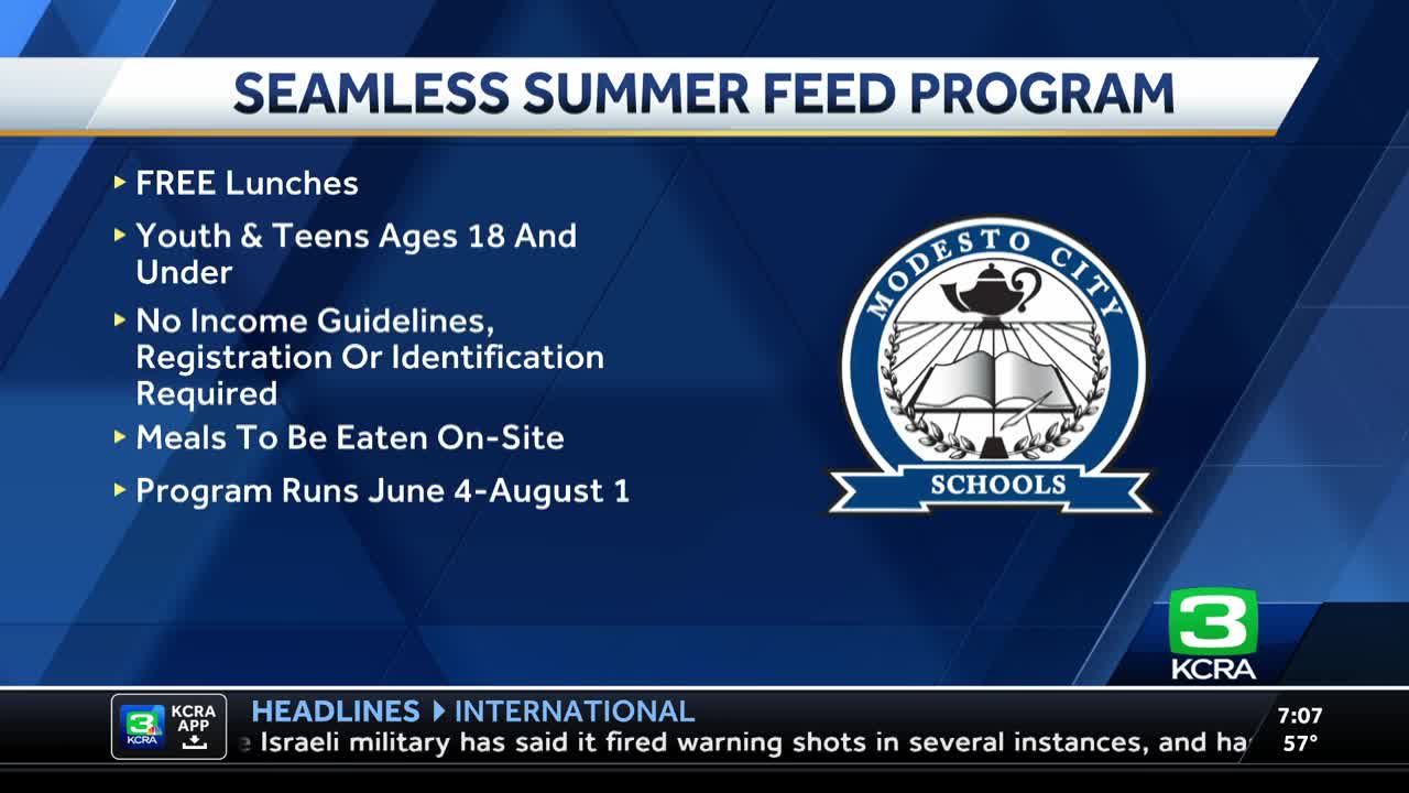 Modesto City Schools launches summer meal program for kids