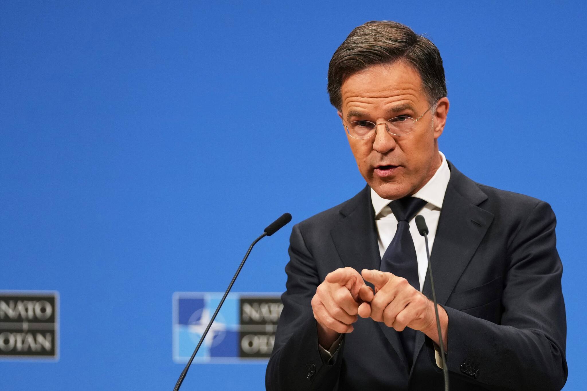 Mark Rutte beim Ramstein-Treffen: "Wir müssen Putin testen"
