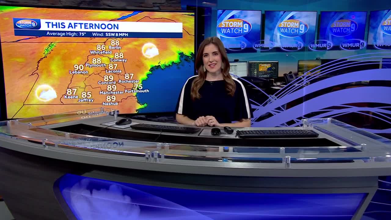 Video: Hazy skies on hot, humid day
