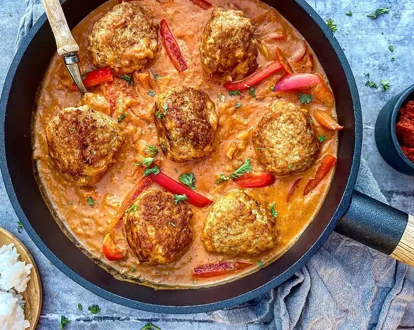 This Red Curry Chicken Meatball Stew Is the Unexpected Weeknight Winner