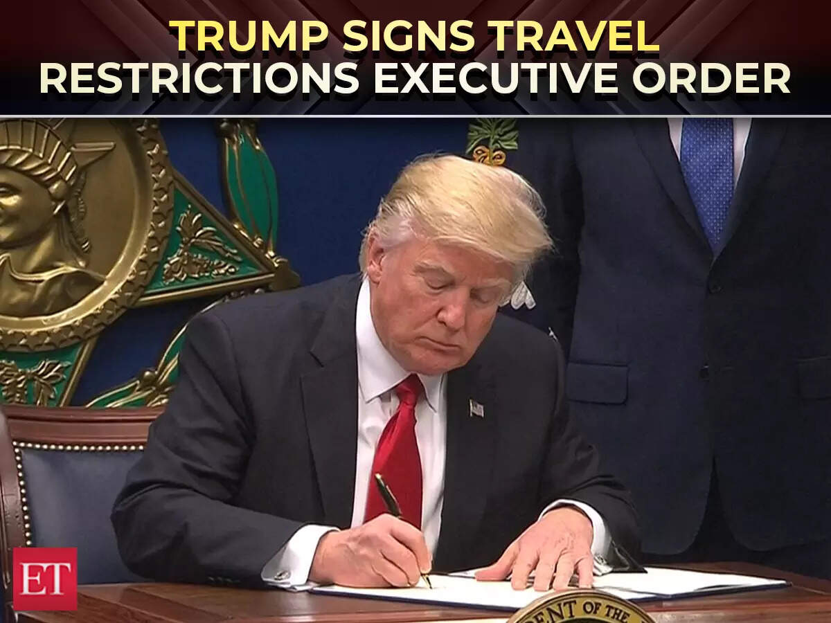 Trump signs order banning citizens of 12 countries from entering the US