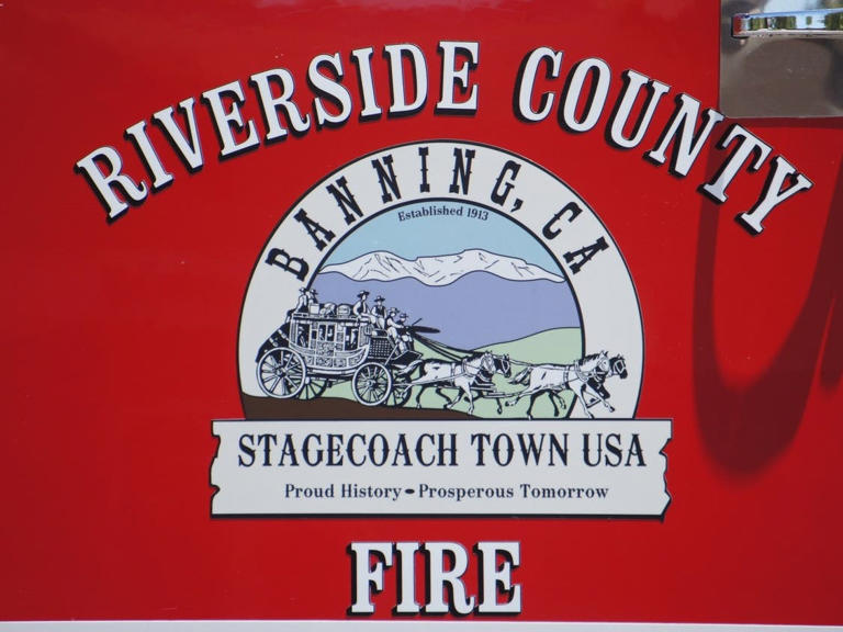 RivCo Firefighters Battle Wildfire In Cabazon