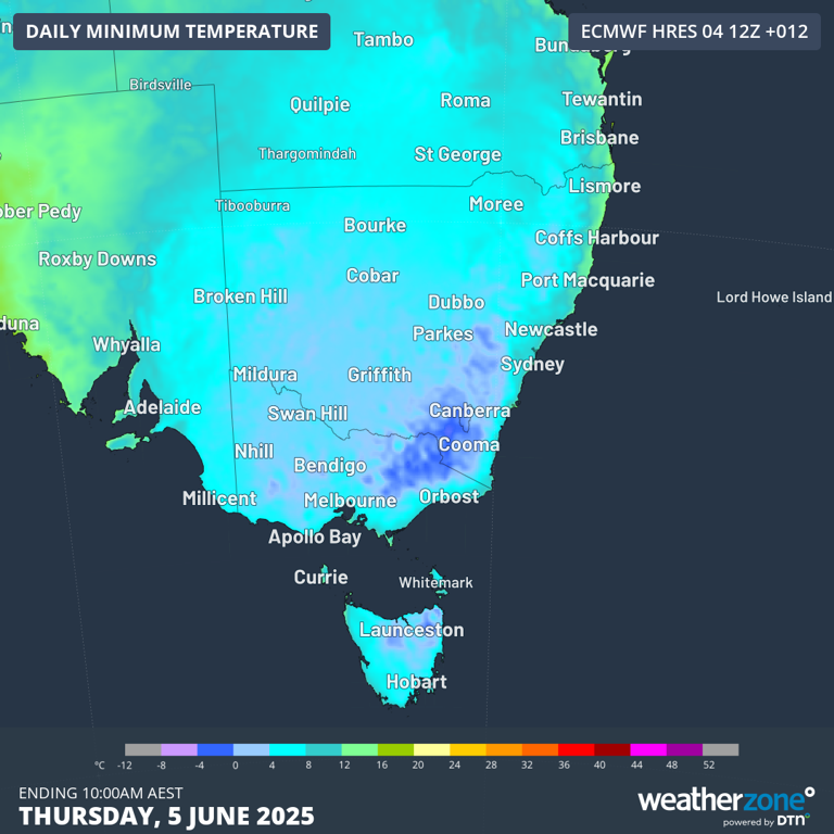 Coldest morning in years for parts of SE Australia
