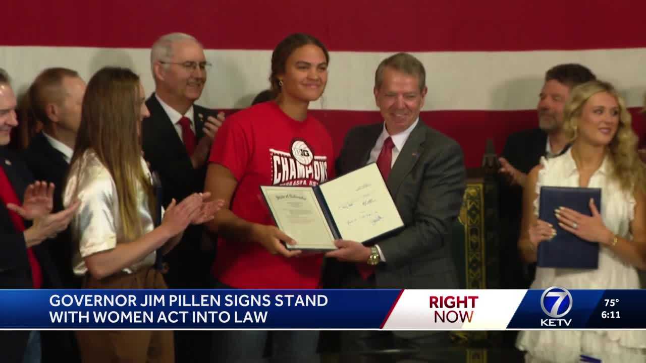 'It's a big deal': Nebraska Gov. Jim Pillen signs 'Stand with Women ...