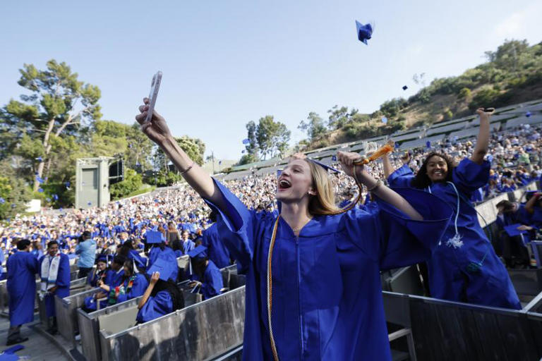 Pali High's football stadium burned. Their Hollywood Bowl graduation is ...