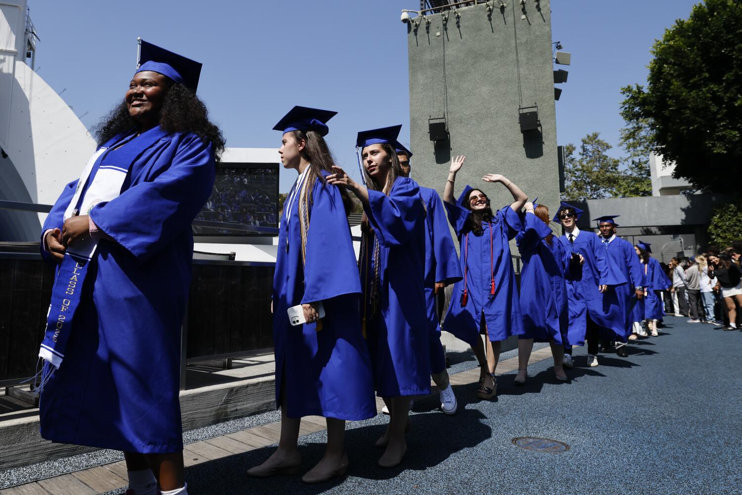Pali High's football stadium burned. Their Hollywood Bowl graduation is ...