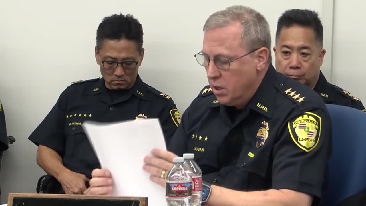 Honolulu police chief appears before commission following resignation