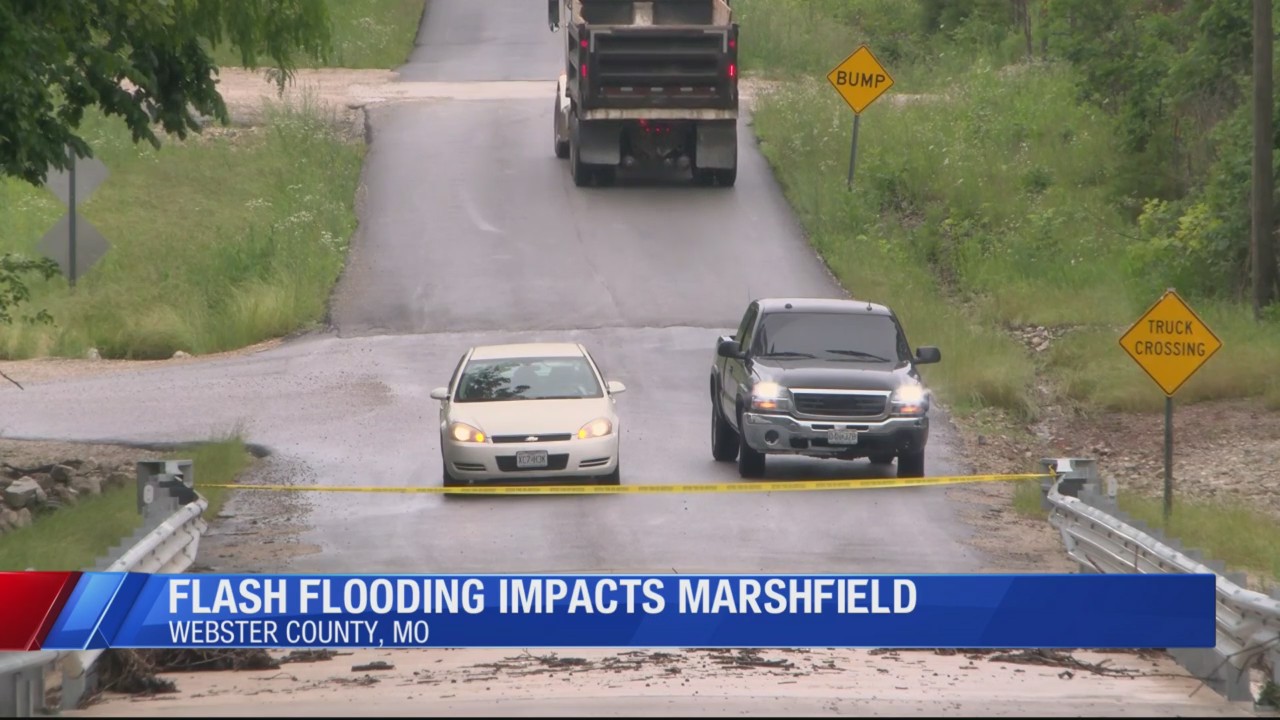 Water levels back down after intense flash flooding in Webster County