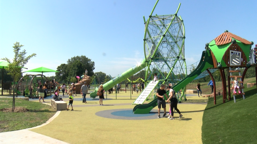 L.W. Clapp Park reopens with inclusive playground, dog park