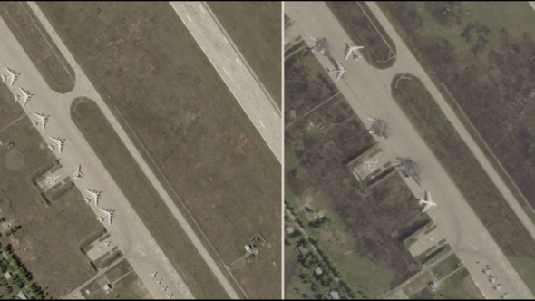 Devastating satellite images show Russian bombers destroyed in ...