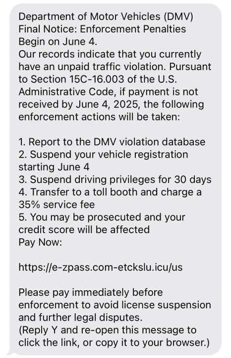 Scammers are “threatening severe consequences” in texts impersonating ...