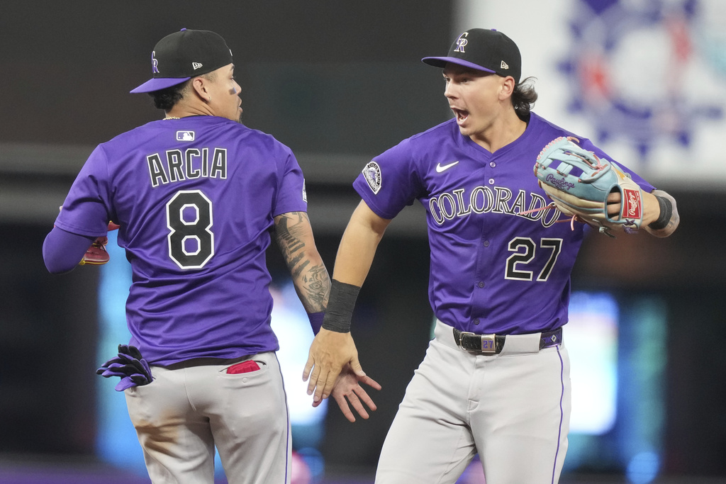 MLB-worst Rockies beat Marlins 3-2, securing a sweep in 1st series win of the season