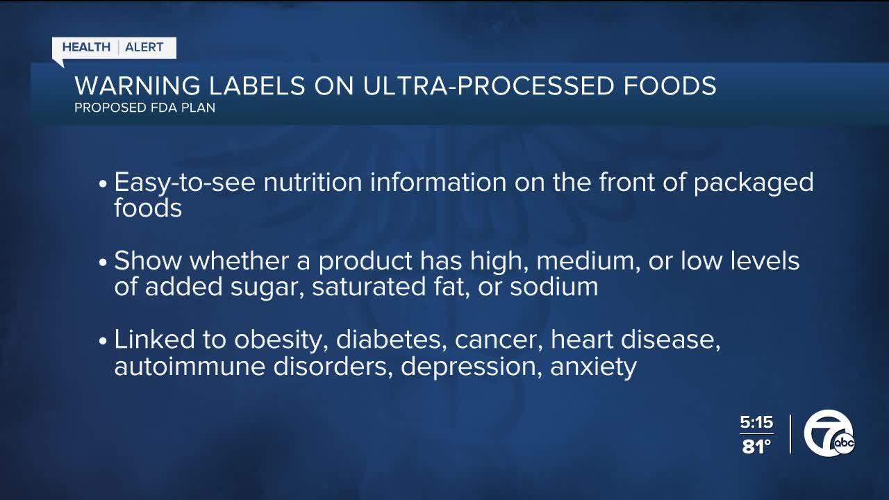 FDA may require warning labels on ultra-processed foods, but will that ...
