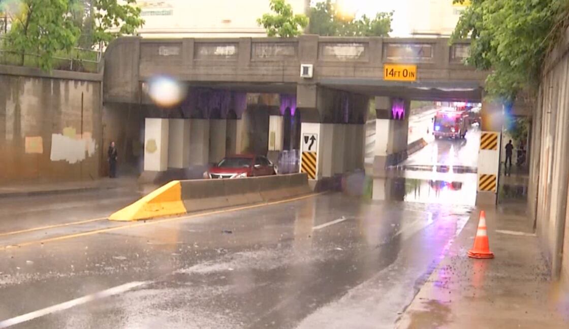 Heavy rain leads to flooding in Springfield