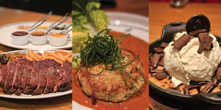 Steaks well done at Steak and Frice