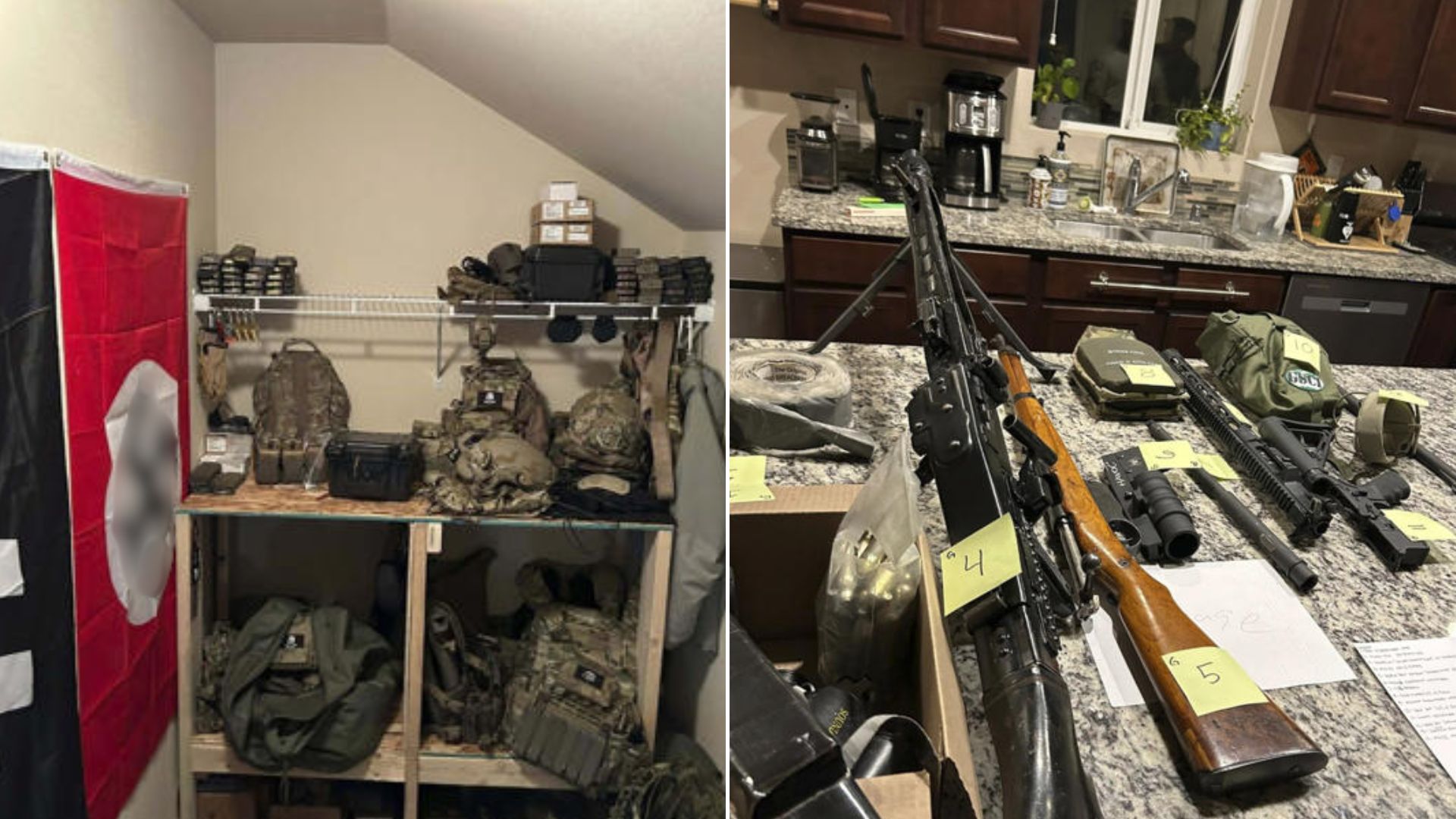 Evening Brief: FBI Seize Machine Gun, Explosives, and Nazi Gear in Washington State Raid