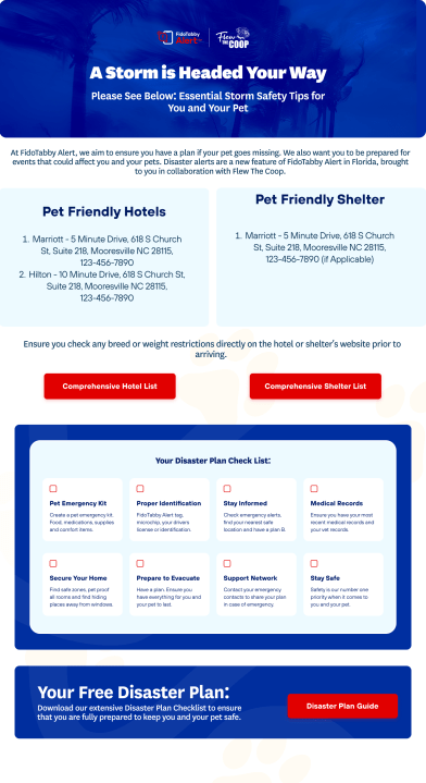 Free pet ID tag program helps pet owners prepare for hurricane season