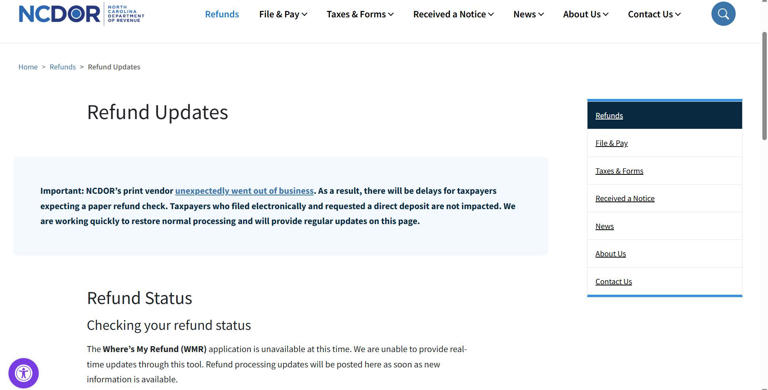 Still waiting on your North Carolina tax refund check? Here’s why