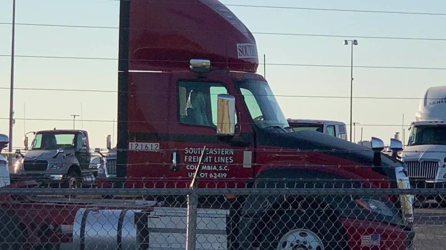 Uncooperative 18-wheeler driver arrested after causing property damage