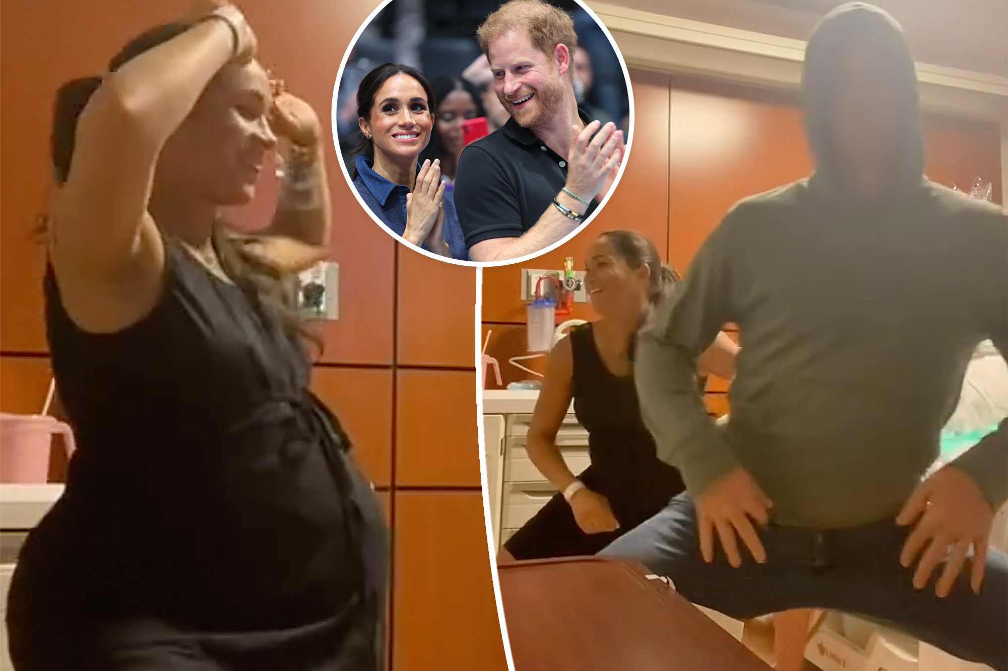 Meghan Markle, Prince Harry mocked over ‘cringe’ delivery room dance ...