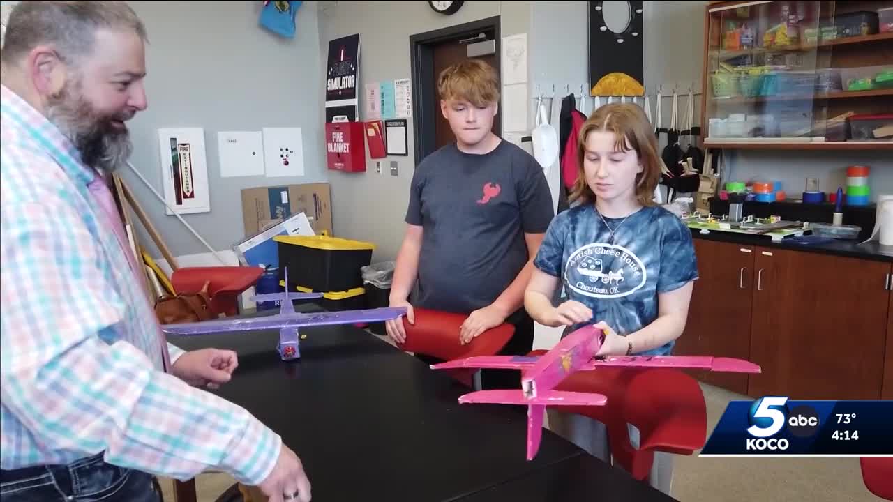 STEM Spotlight: Mustang High School aviation program helps students' minds soar
