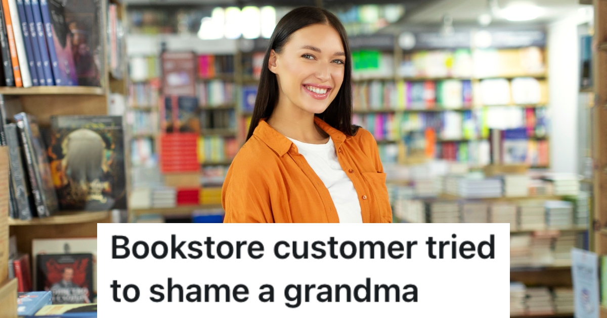Customer Insulted A Woman And Her Grandkids, So This Bookstore Worker Embarrassed Him