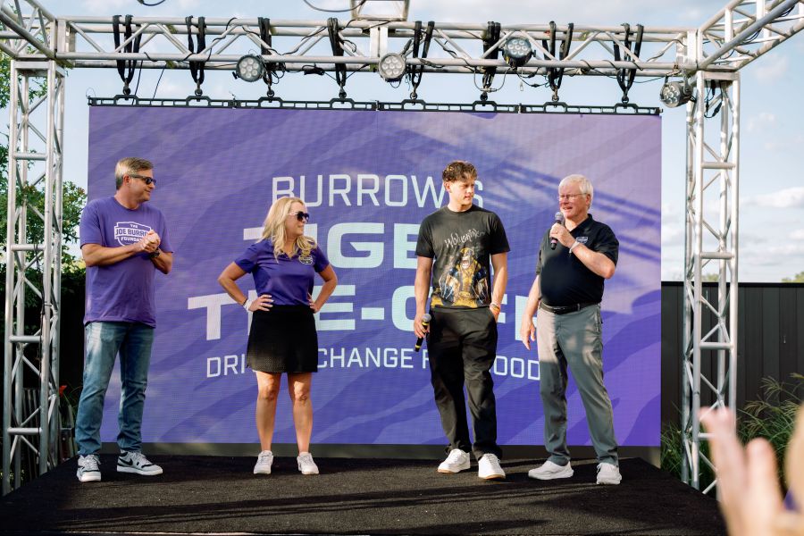 Former LSU football star Joe Burrow hosts charity event in Baton Rouge ...