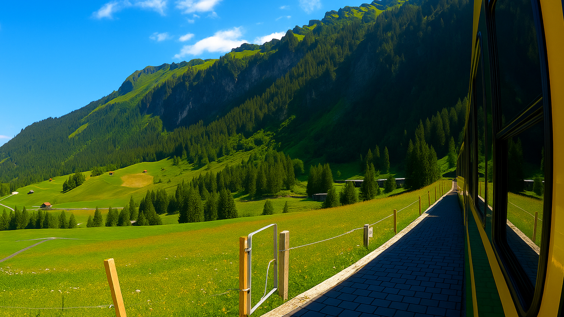 L’Incantevole Tratta Ferroviaria delle Alpi Svizzere (4K)