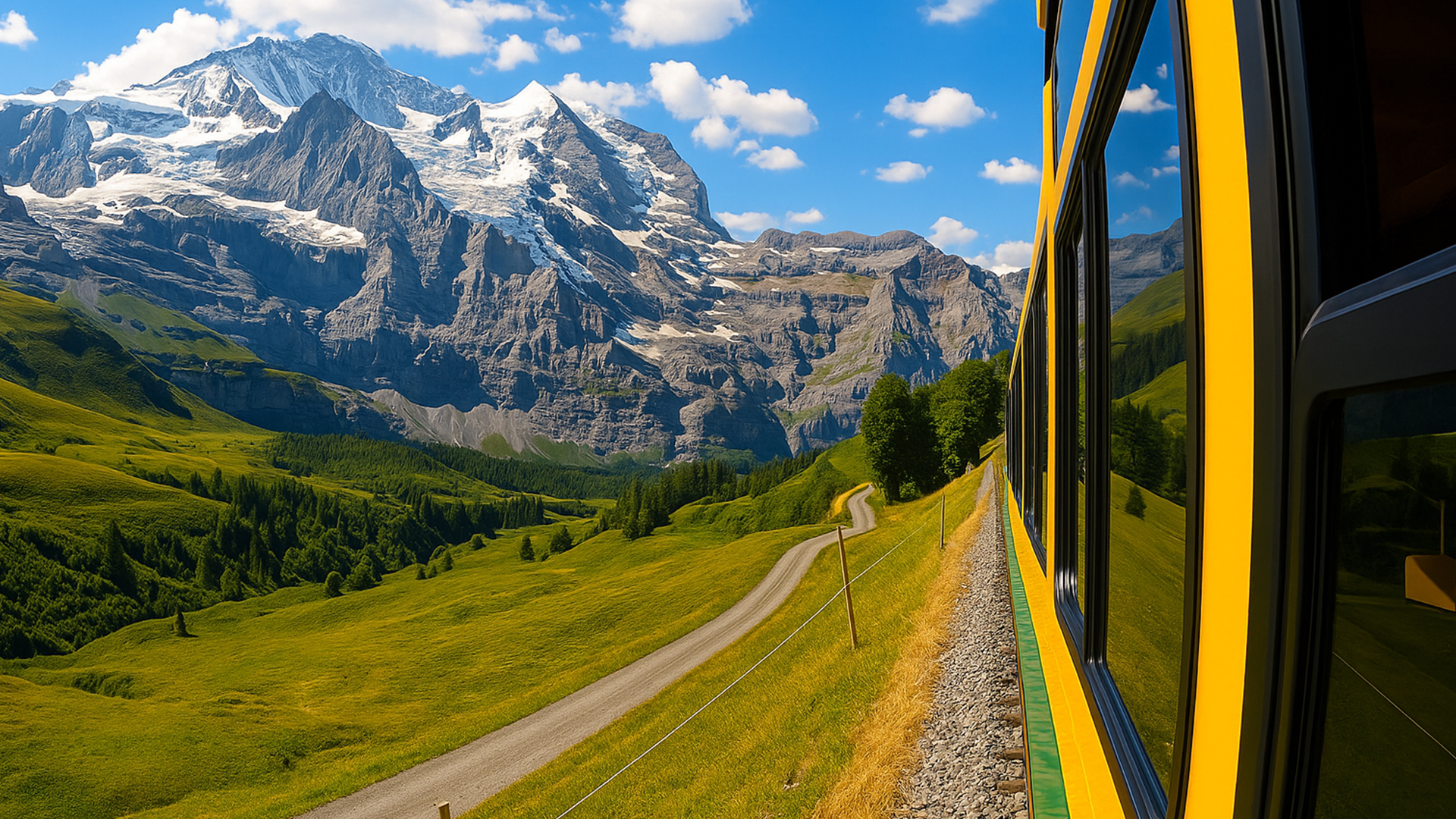 Swiss Alps Scenic Railway Adventure in 4K | Grindelwald to Lauterbrunnen
