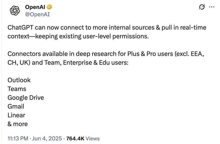 ChatGPT gets record mode and Google Drive sync, OpenAI says now over 3 million users paying for it