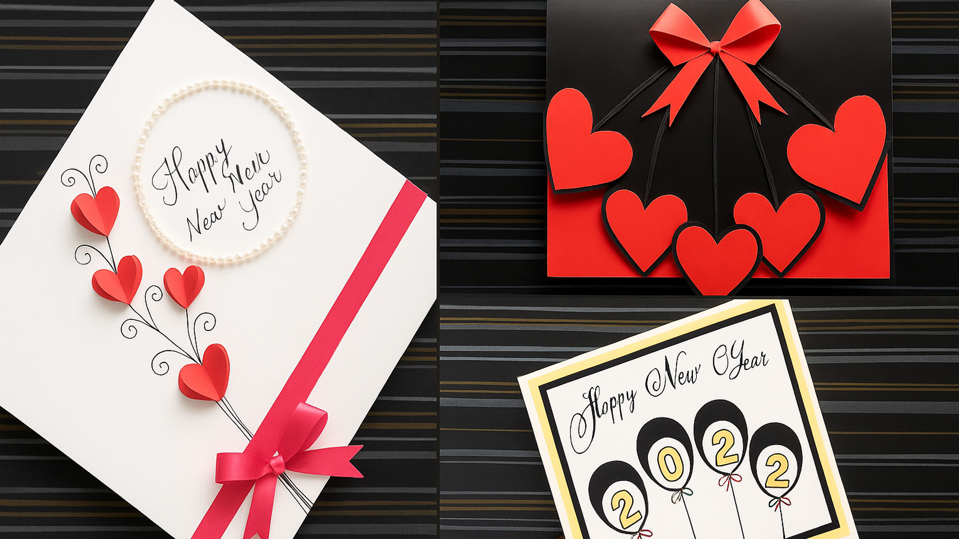 Top 3 Simple & Stylish Card Designs | DIY Greeting Card Ideas