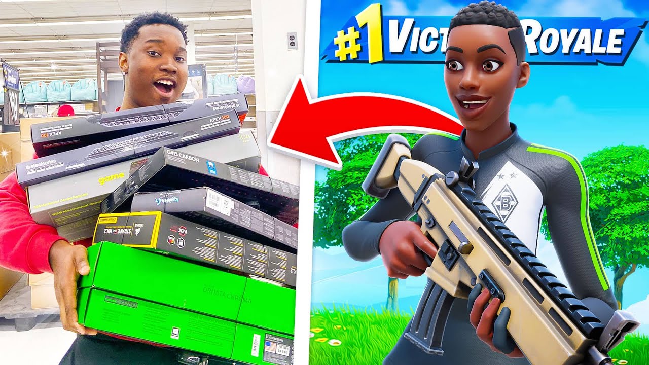 I Bought Every Keyboard in Walmart to Play Fortnite