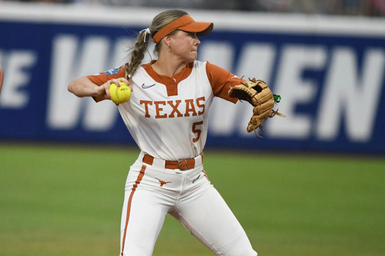 Texas beats Texas Tech in wild Game 1 of WCWS finals after hit during ...