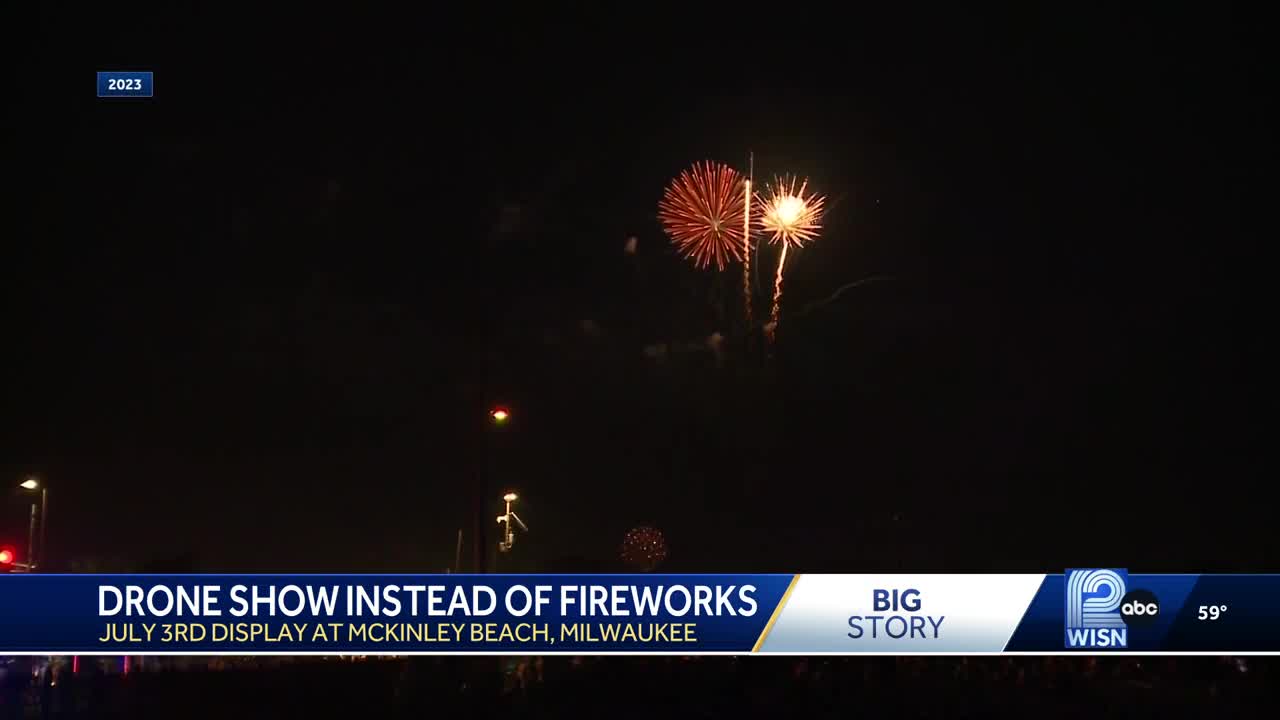 Drone show instead of fireworks