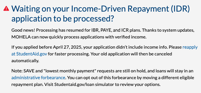 IDR Processing Fix Offers Relief For PSLF Borrowers