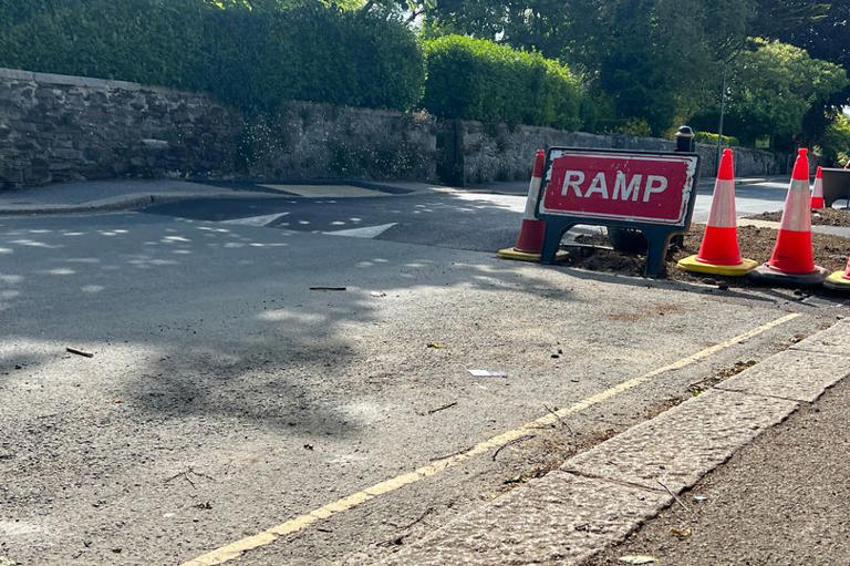 Drivers in Cornwall complain new road hump is more like a 'ski jump'