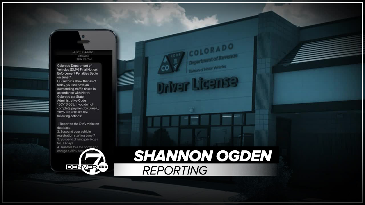 Colorado DMV warns of text message scam targeting drivers