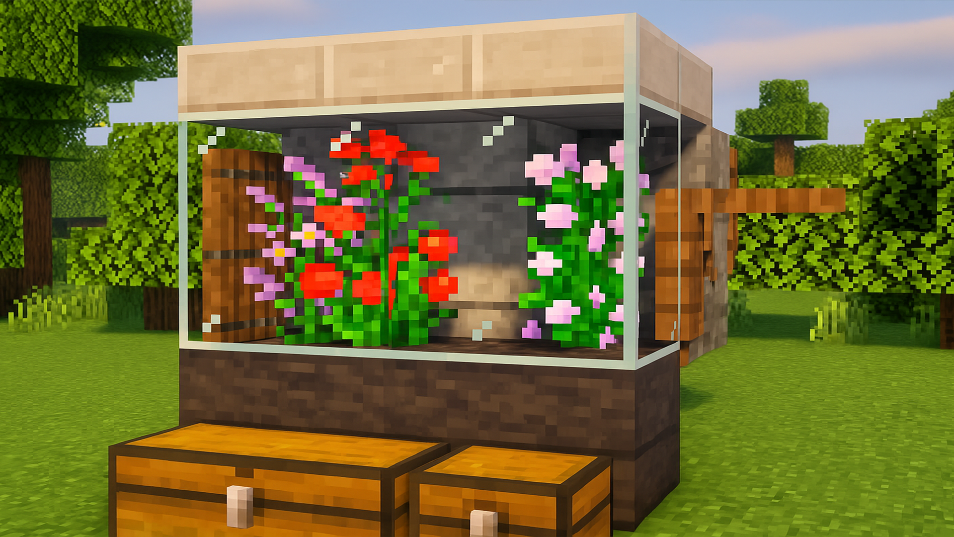 How to Build a Flower Farm in Minecraft 🌼 | Automatic Dye Farm Tutorial