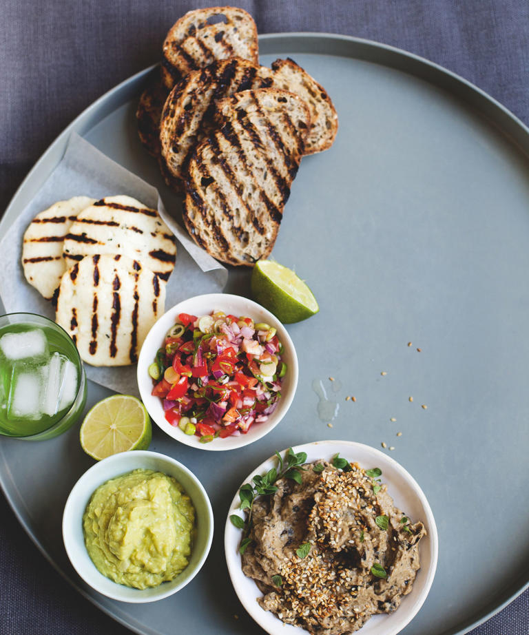 Want to make a vegetarian meze on the grill? This baba ganoush and ...