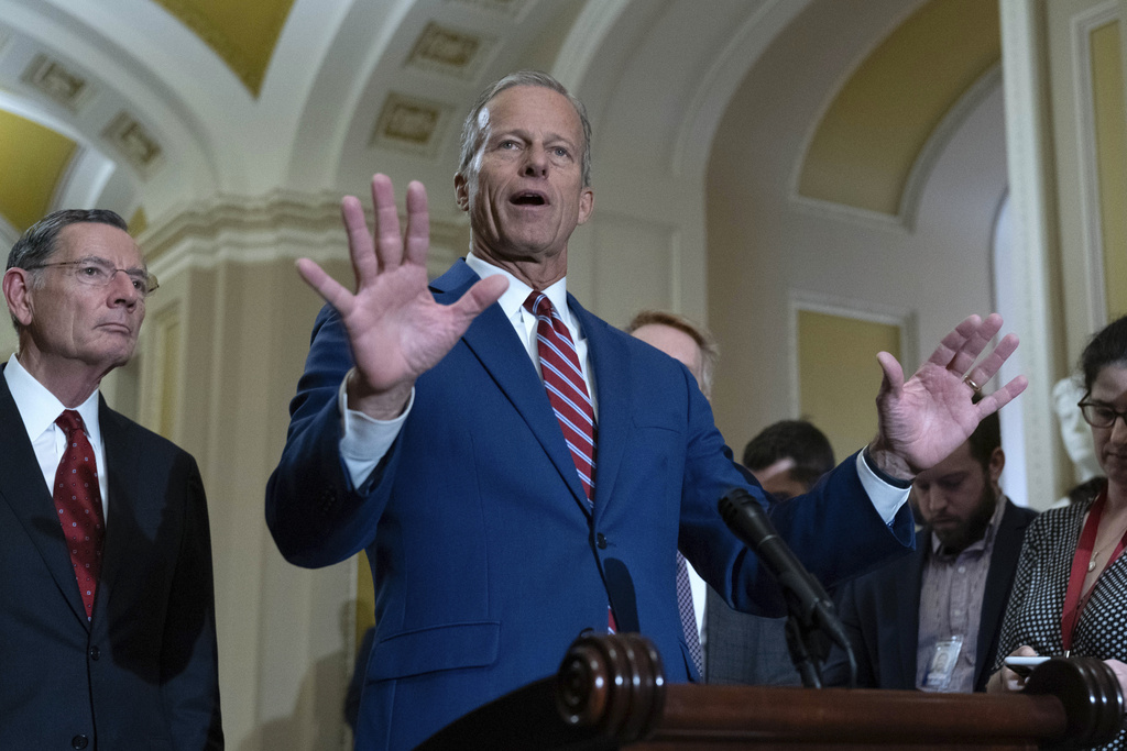 Thune's first big test as Senate leader has arrived with Trump's tax bill