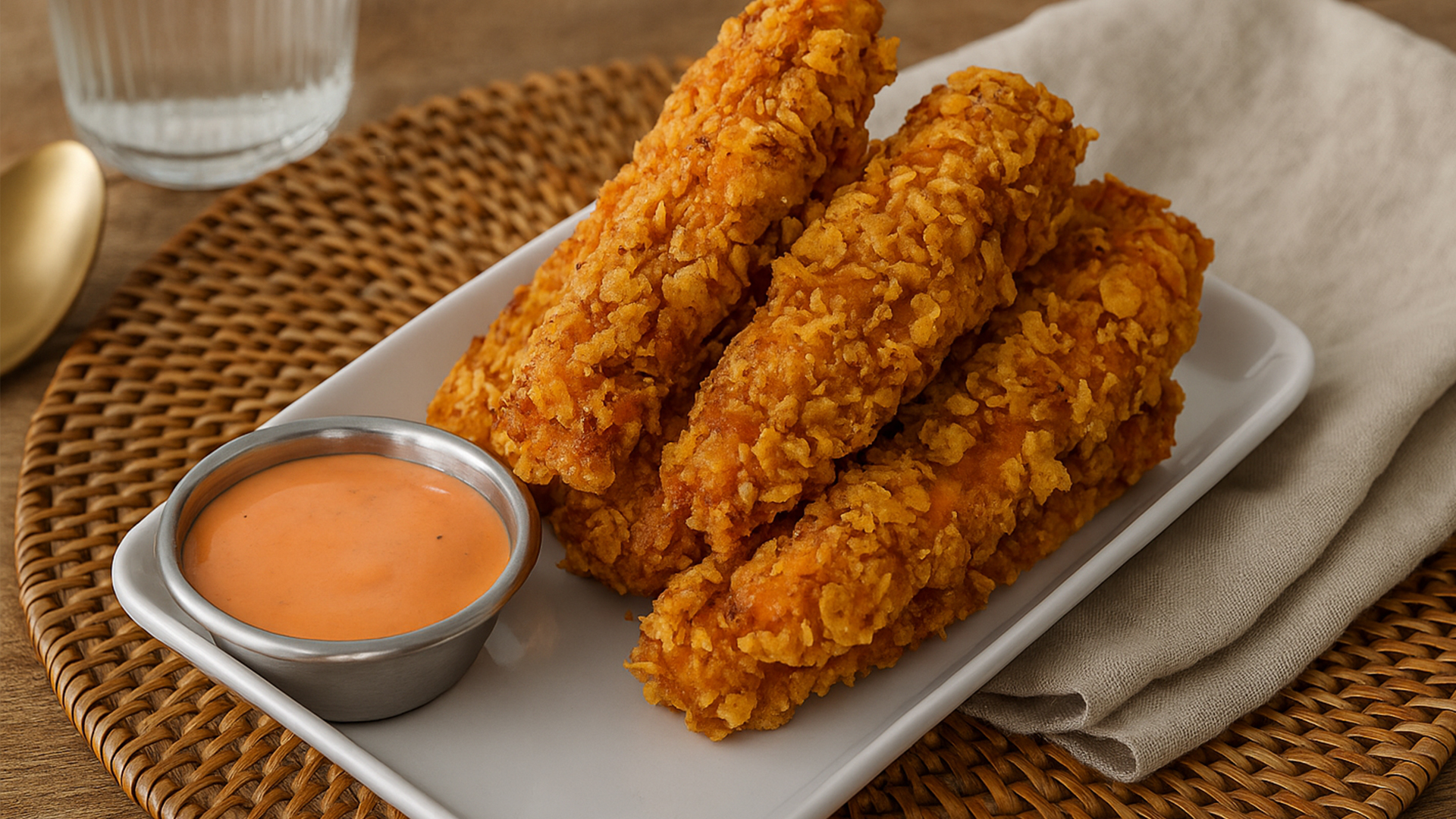 Krokante Kip Tenders met Romige Dip | Gezonde Snack of Maaltijd ...